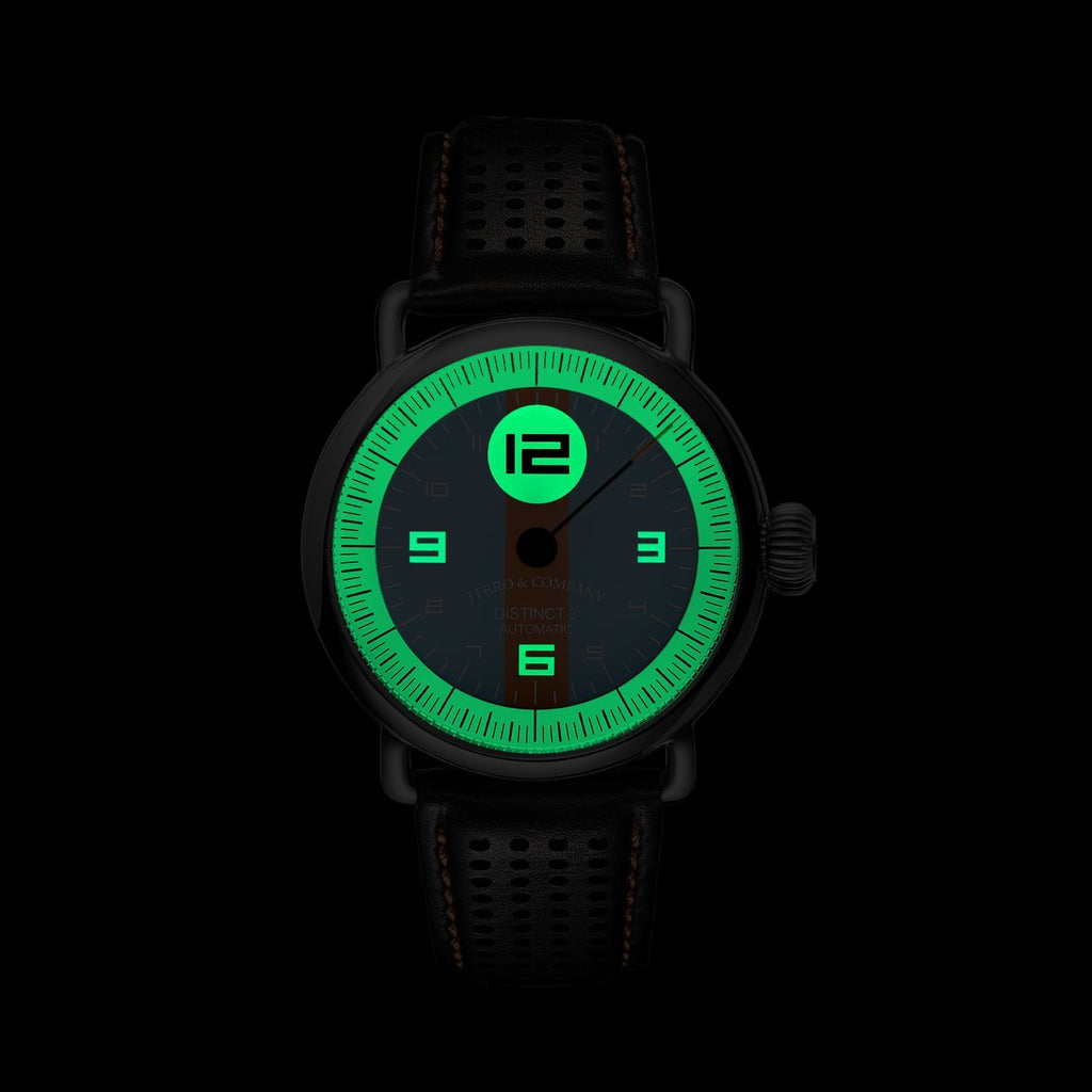 Ferro Watches Distinct 3 Vintage Style One Hand Race Watch GLF – Ferro ...