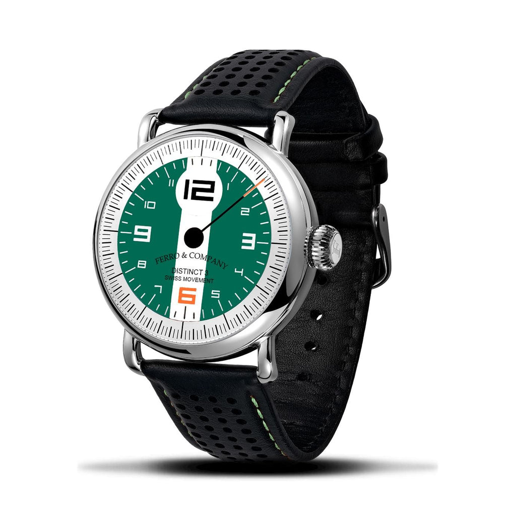 Ferro Distinct 3 One Hand Race Watch British Racing Green – Ferro ...