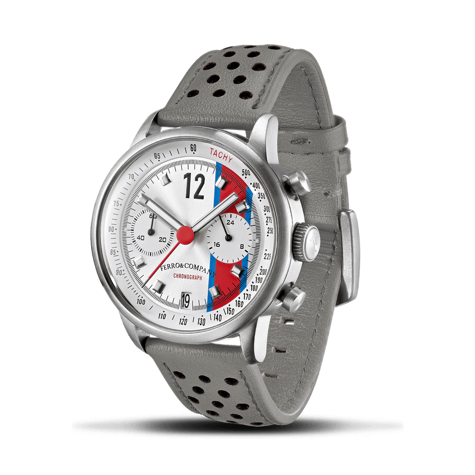 Race Master Chronograph Silver – Ferro & Company Watches