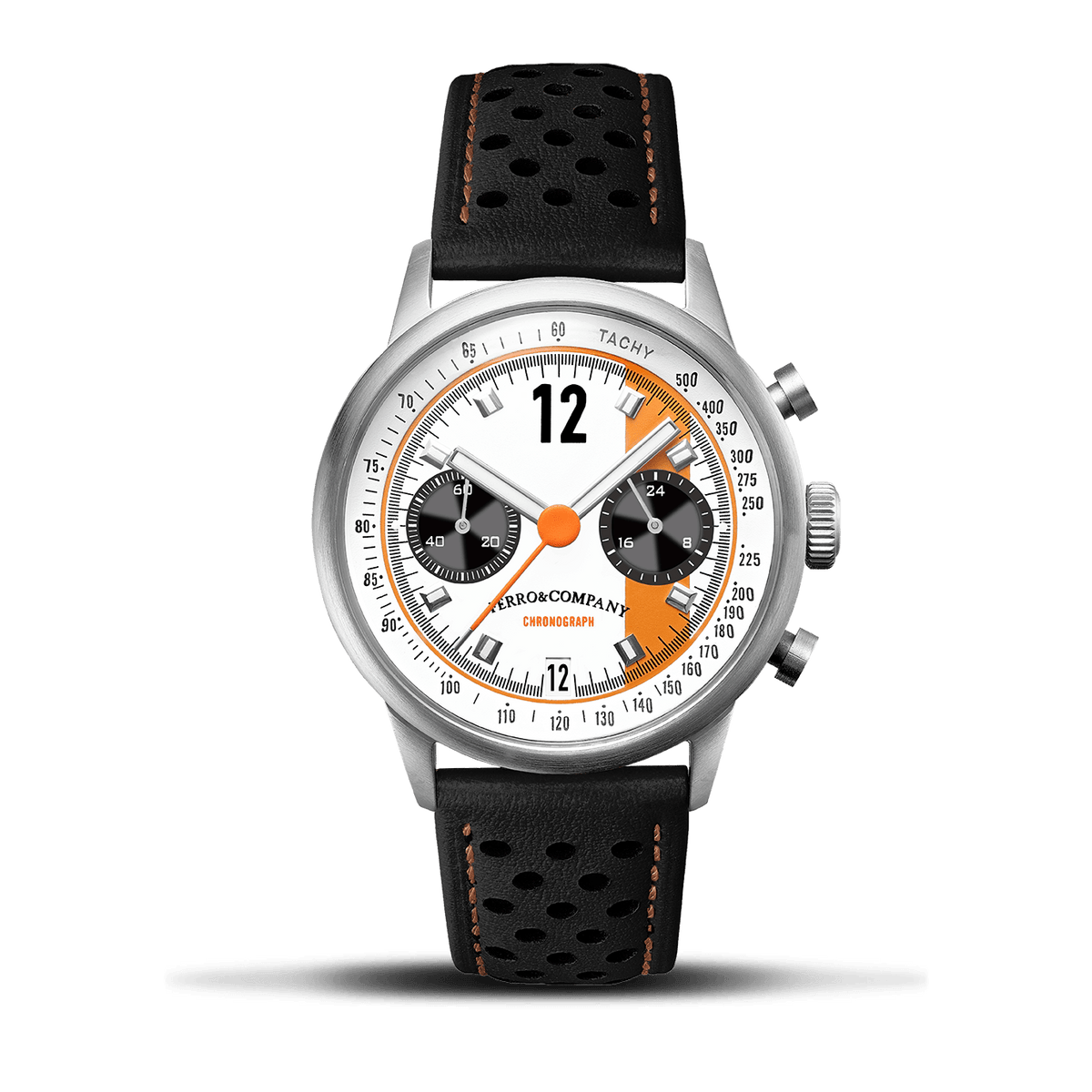 Race Master Chronograph White – Ferro & Company Watches