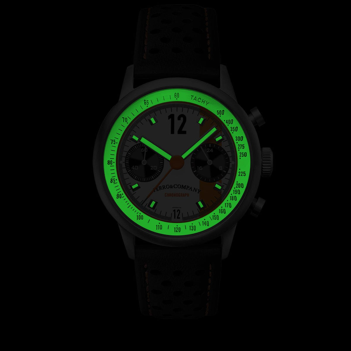 Race Master Chronograph White – Ferro & Company Watches